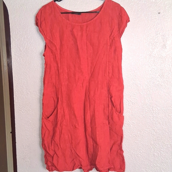 Lungo L’Arno | Dresses | Lungo Larno Made In Italy Linen Midi Dress ...